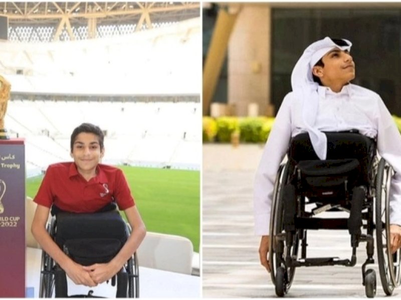 Kisah Ghanim Al Muftah, Remaja Difabel yang Jadi Duta Piala Dunia 2022