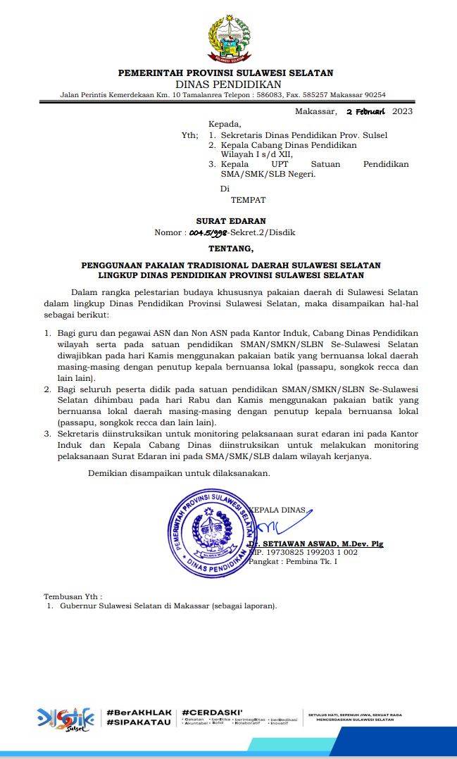 Legislator Sulsel Semprit Kebijakan Seragam Sekolah Disdik: Pelan-pelan Bos